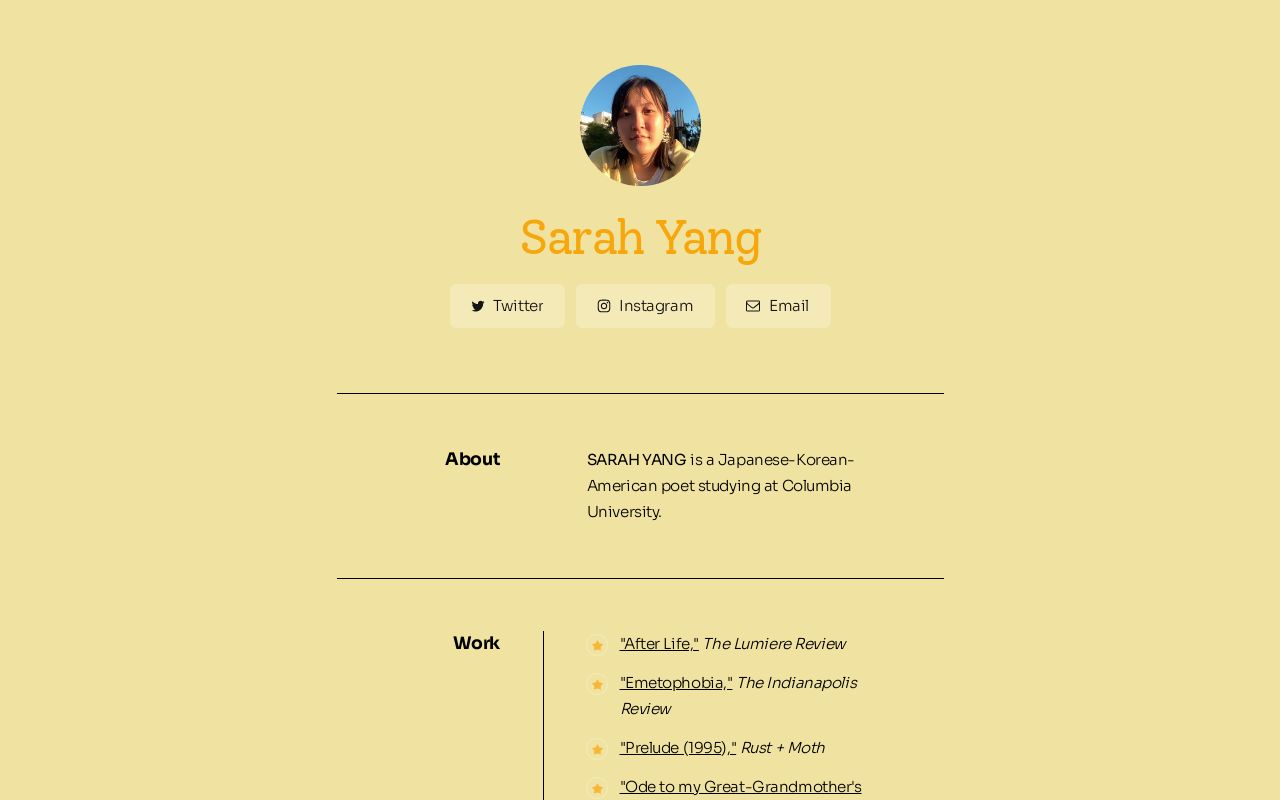 Sarah Yang